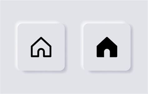 흰색 뉴모피즘 버튼의 Ui Ux 앱 웹에 대한 뉴모픽 알림 벨 아이콘 알람 링 기호 프리미엄 벡터