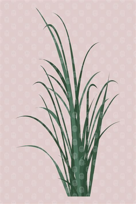 Archade Tall Grass Vector Drawings