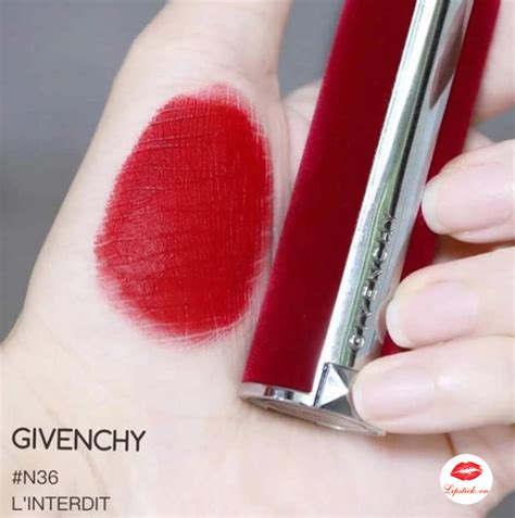 Son Givenchy 36 Linterdit Đỏ Tươi Le Rouge Deep Velvet