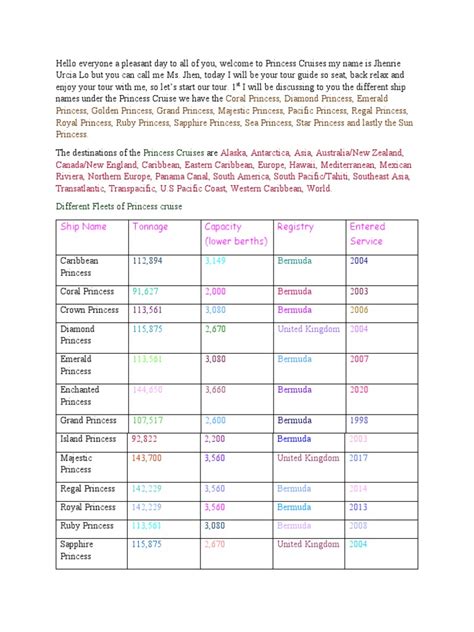 Script For Final Product In Cruise Tourism Pdf