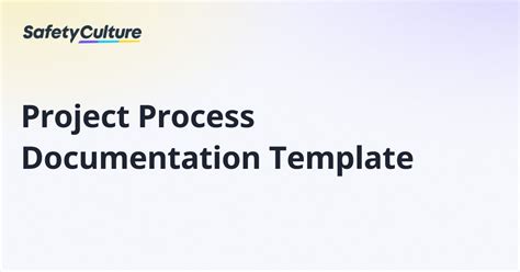 Project Process Documentation Template Free Template