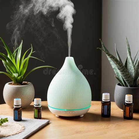 Beautifully Designed Essential Oils Diffuser Releasing Gentle Mist