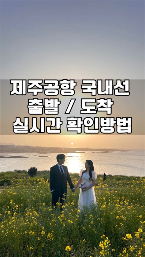 제주공항 국내선 출발정보 및 도착 실시간 간편 확인방법 알아보자 네이버 블로그