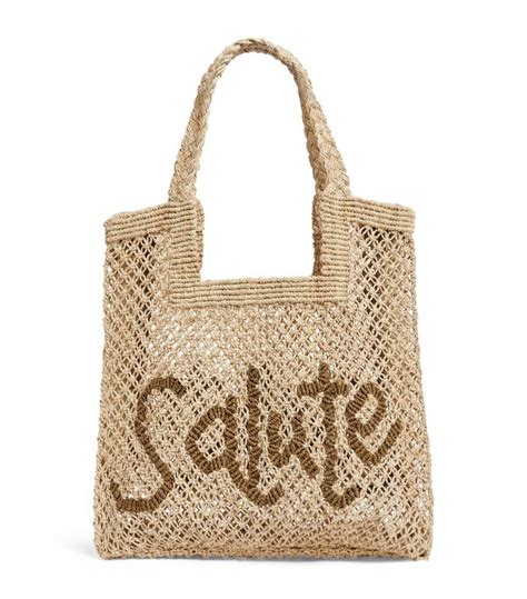 The Jacksons Small Salute Tote Bag Beige Editorialist