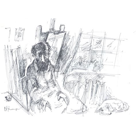 Купить картину Еврей за чтением в Москве от художника Клецель Вениамин