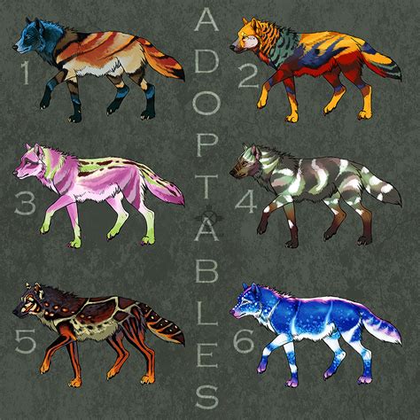 Wolf Adoptables By Darkicewolf Fur Affinity Dot Net
