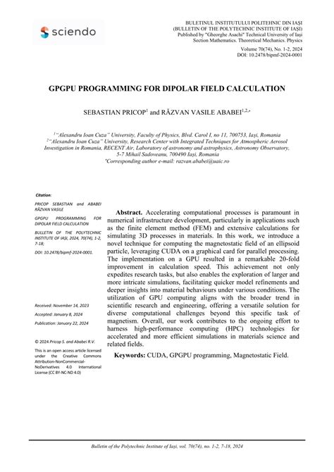 pdf gpgpu programming for dipolar field calculation