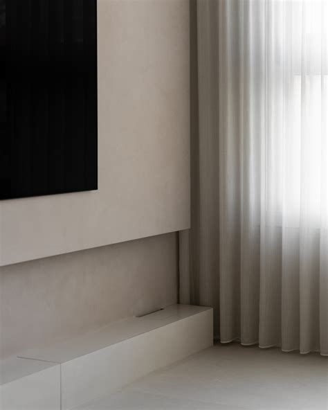 디자인 스튜디오 플리드 인테리어디자인 빛과 재료 여백이 조화롭게 어우러진 미니멀한 공간 절제된 디테일 속에서도 깊이감을 느낄 수 있도록 설계했습니다 린넨 패브릭