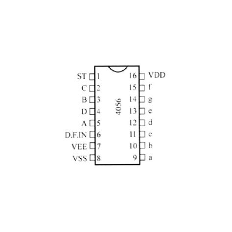 Bcd To 7 Seg Lcd Dec Driver With Stro Ic4056