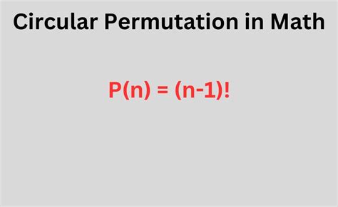 Circular Permutation In Math