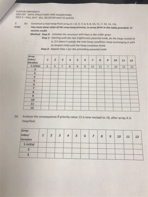 solved clafuin university csci 237 data structures and