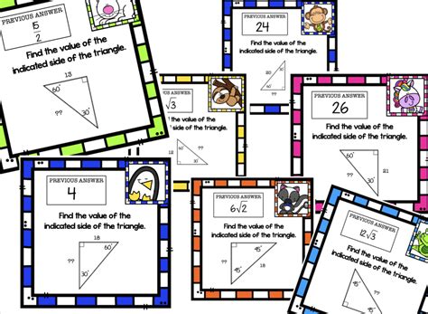 Geometry Special Right Triangle Scavenger Hunt Made By Teachers