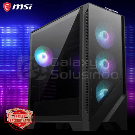Msi Mag Forge R Airflow Tempered Glass Atx Gaming Case Lazada Indonesia