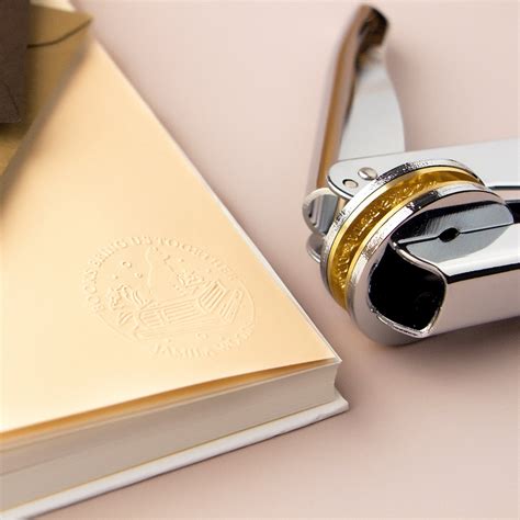 Custom Book Embosser Wedding Embosser Custom Embosser Initials