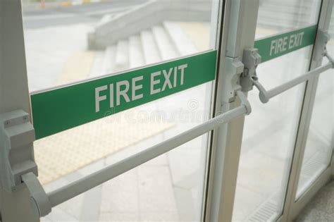 Emergency Exit Door Inside Of A Building Stock Image Image Of Entrance Unknown 330829461