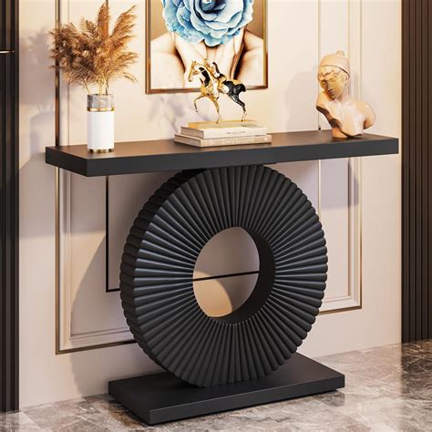Tribesigns Modern Console Table With Geometric Base 40