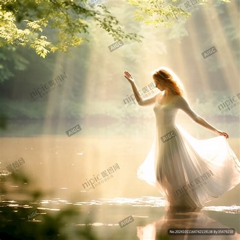 Ai创作图森林阳光少女 林中穿白纱女孩 森林草地河流美女 唯美舞蹈背景海报 唯美舞蹈背景 水边跳舞的女孩 水面跳舞的女孩 在阳光下无声起舞 森林白衣女孩 梦幻舞蹈海报 生态艺术照 沐浴阳光美女