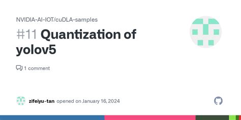 Quantization Of Yolov5 · Issue 11 · Nvidia Ai Iotcudla Samples · Github