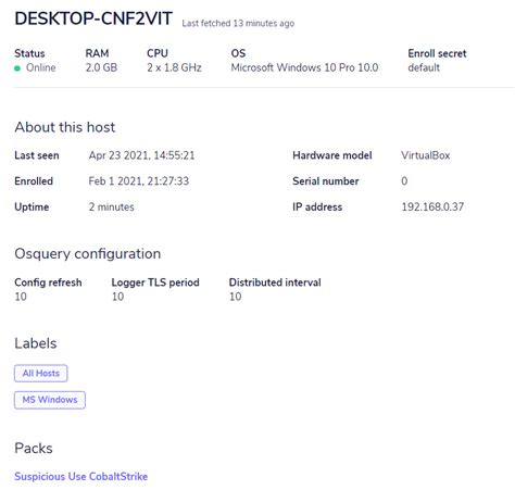 providing visibility monitoring and anomaly detection with fleetdm
