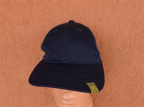 Mcdonalds Snapback Trucker Mesh Cap Employee Hat 2021 European