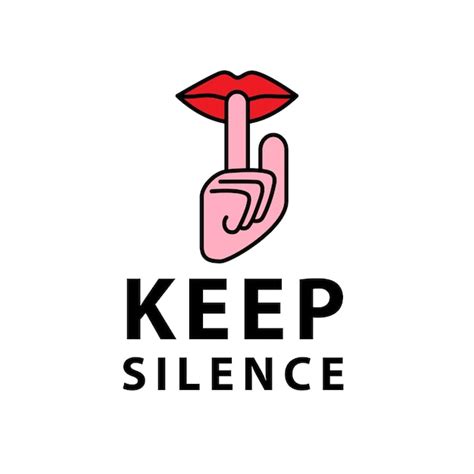 Premium Vector Illustration Vector Graphic Of Keep Silence Icon
