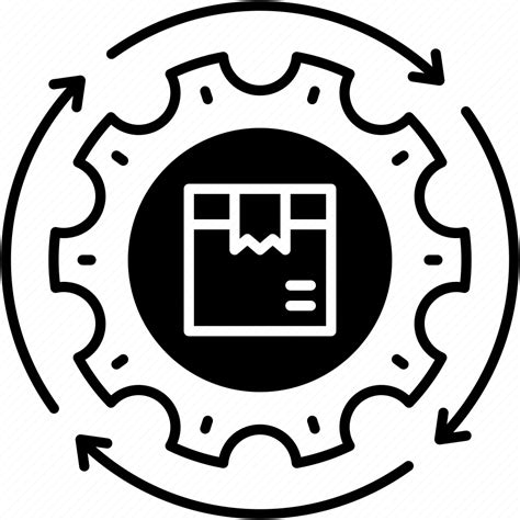 Production Manufacturing Output Assembly Process Fabrication Icon