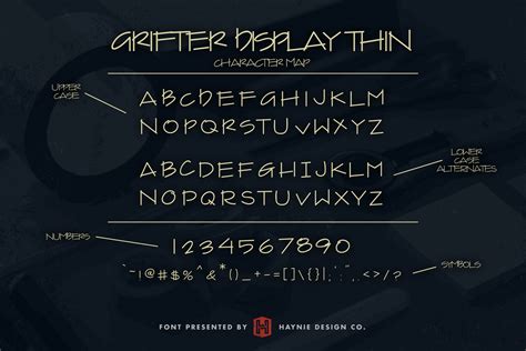 Grifter Architect Blueprint Handwriting Font 18103 Handwritten