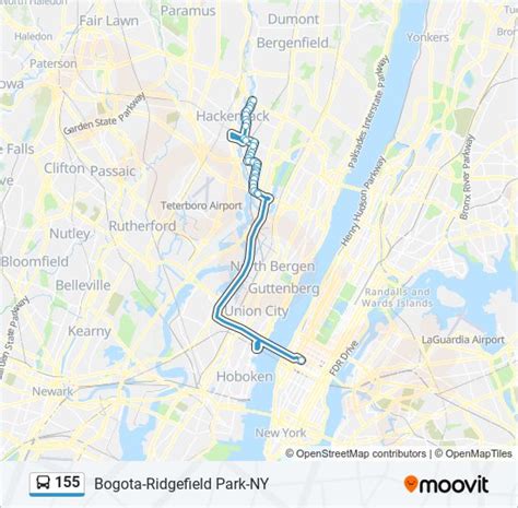 155 Route Schedules Stops And Maps Teaneck Express Updated