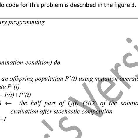 evolutionary optimization wi29 download scientific diagram