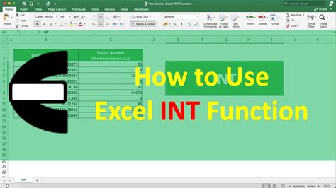 How To Use Excel Int Function Compute Expert Youtube