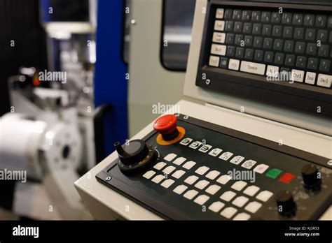 Keyboard On A Control Panel Of CNC Metalworking Machine Selective Focus Stock Photo Alamy