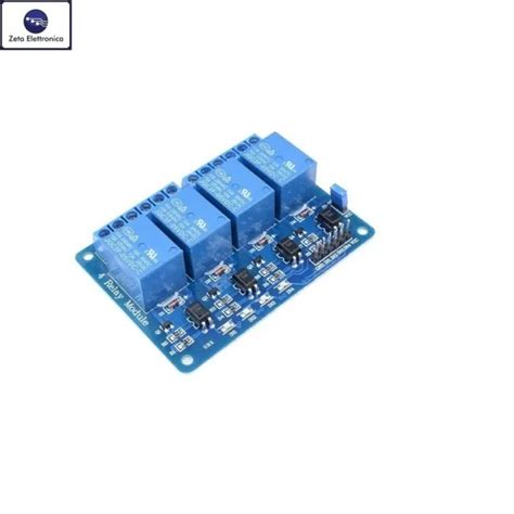 MODULO SCHEDA RELE Arduino 5V Dc A 4 Canali 220V 250V 10A Ac Relay Shield E Led EUR 3 89