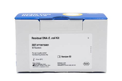 Residual Dna E Coli Kit Kit For Determination Of Residual Dna Li