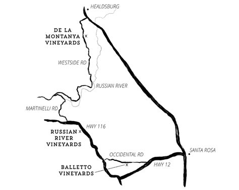 Map Of Russian River Wineries