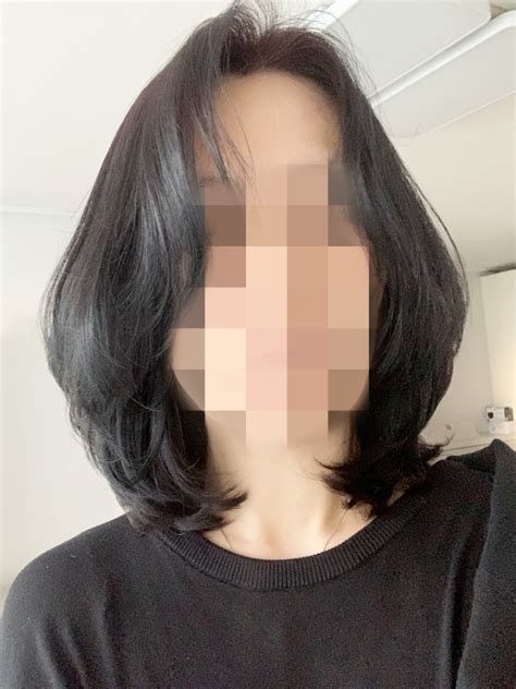 40대 중단발 레이어드컷 S컬펌 C컬펌 후기