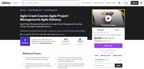 22 Best Agile Courses To Build New Skills In 2025 The Product Manager