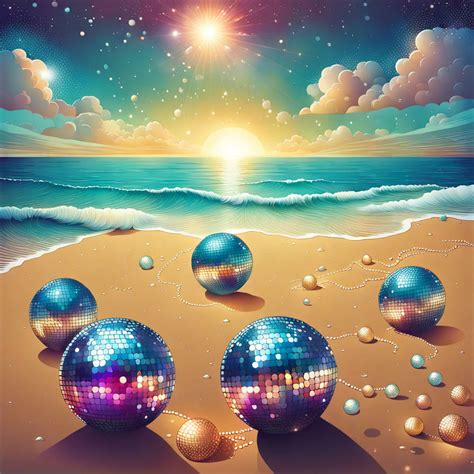 Beach Is A Dance Floor And Disco Balls Ocean By Promptdaddy On Deviantart