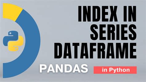 18 Pandas Index For Dataframes In Python 7 Tutorial Youtube