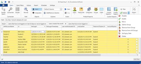 Ad Reporting Active Directory Reporting Dovestones Software