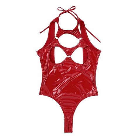 Women Cupless Leotard Bodysuit Romper Crotchless Lingerie Stage Show Clubwear Ebay