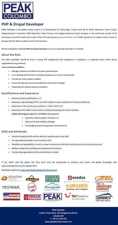 Php And Drupal Developer