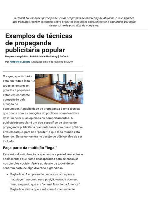 Examples Of Hyperbole In Advertising Pdf Publicidade Propagandismo