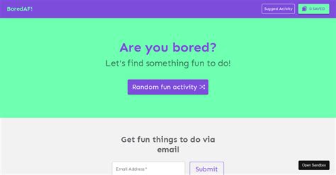 Random Activities Codesandbox