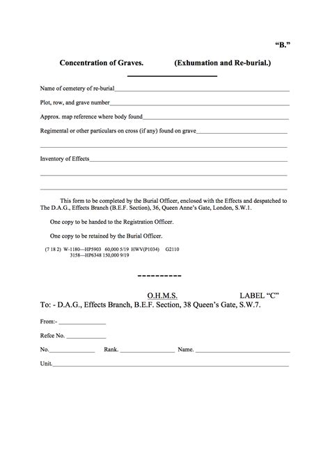 Exhumation Related Effects Forms War Records Revealed