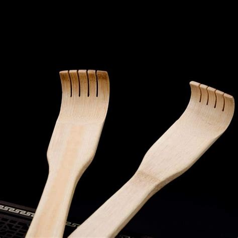 2pcs Wooden Bamboo Back Scratcher 16 Natural Handmade Back Scratchers