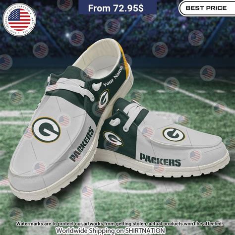 Personalized Green Bay Packers Hey Dude Shoes • Shirtnation Shop