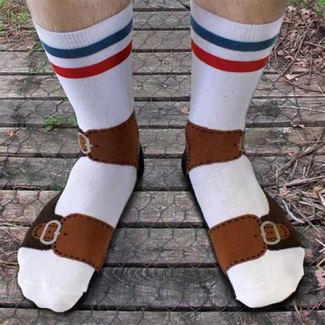 Girls Mismatched Socks And Sandals