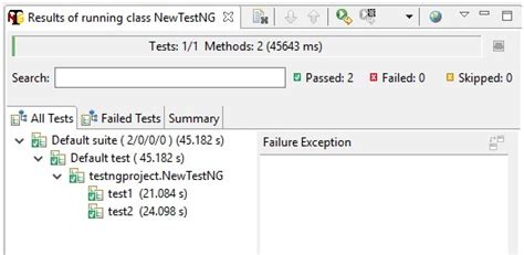 testng result software testing class