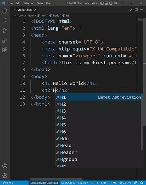 How To Print Heading And Paragraph In Html Coding Html Htmltutorial Programming Youtube