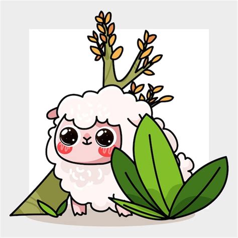 Premium Vector Cute Sheep Vector Illustration